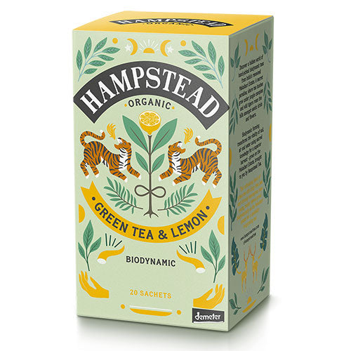 Köp Hampstead Green Tea & Lemon Eko Demeter 20 Påsar - Mecindo – Mecindo.se