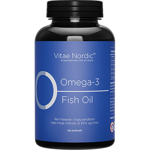 Köp Vitae Nordic Omega-3 Fiskolja 120 Kapslar - Mecindo – Mecindo.se