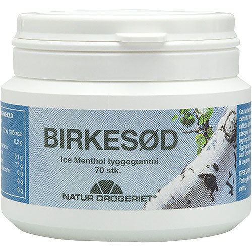 Köp Natur Drogeriet Björksöt Tuggummi Ice Menthol 70 Stk - Mecindo ...