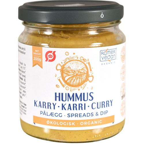 Köp Rømer Smörgåspålägg Hummus Curry Eko 200 g - Mecindo – Mecindo.se
