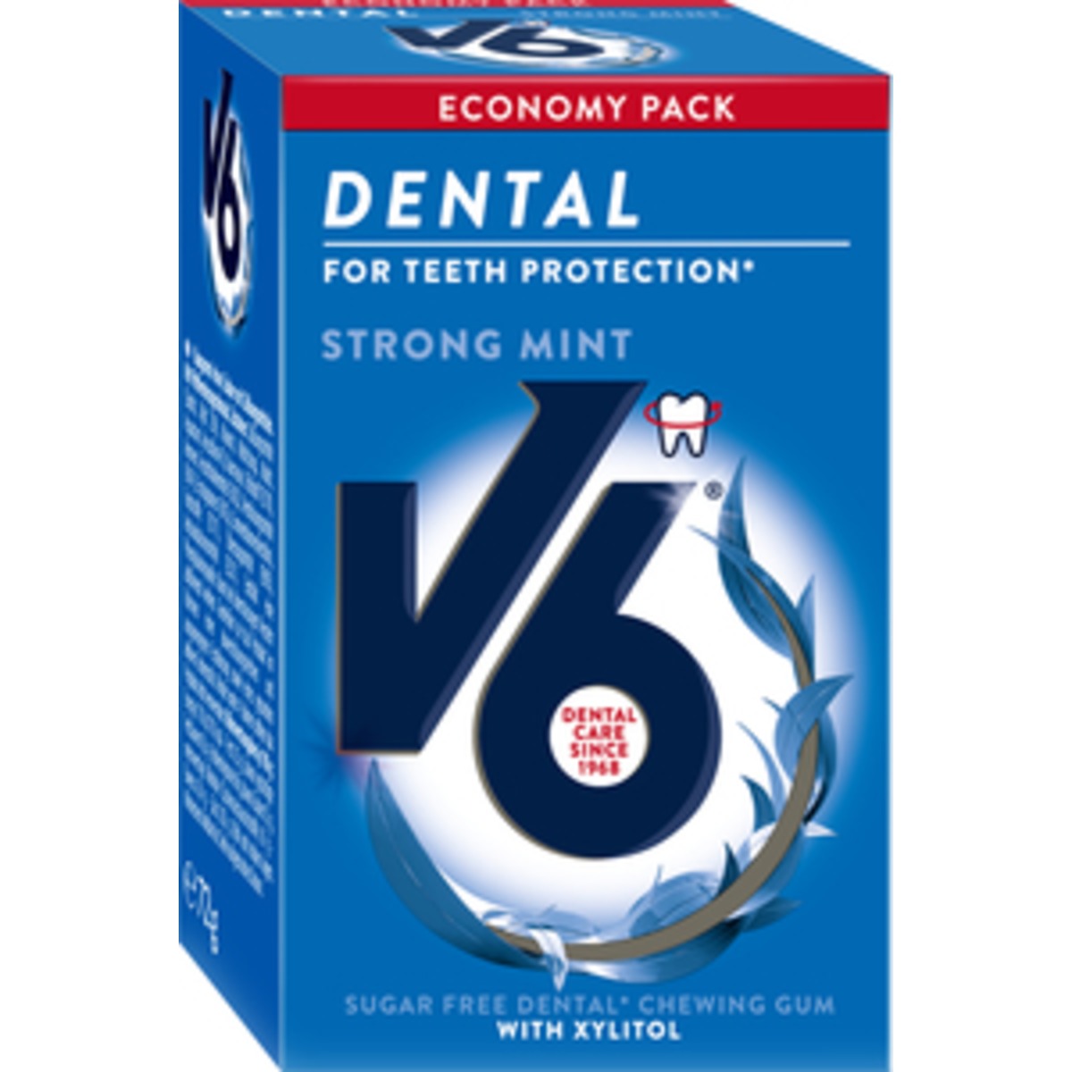 Köp V6 Dental Care Strong Mint Tuggummi Sockefri 50 Stk. - Mecindo ...