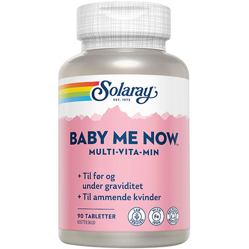 Köp Solaray Baby Me Now Multivitamin 90 Tabletter - Mecindo – Mecindo.se