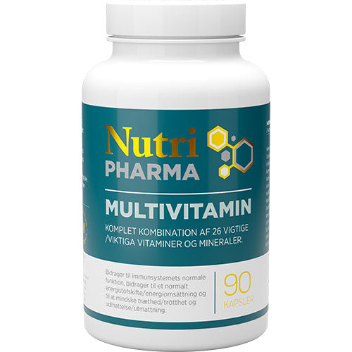 Köp NutriPharma Multivitamin 90 Kapslar - Mecindo – Mecindo.se